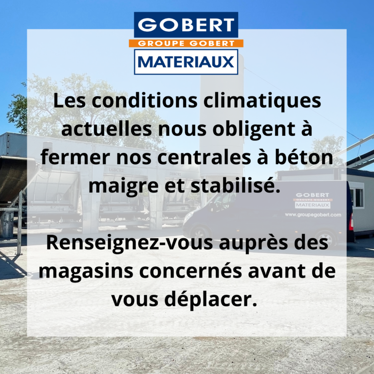 Centrales perturbées - Groupe Gobert